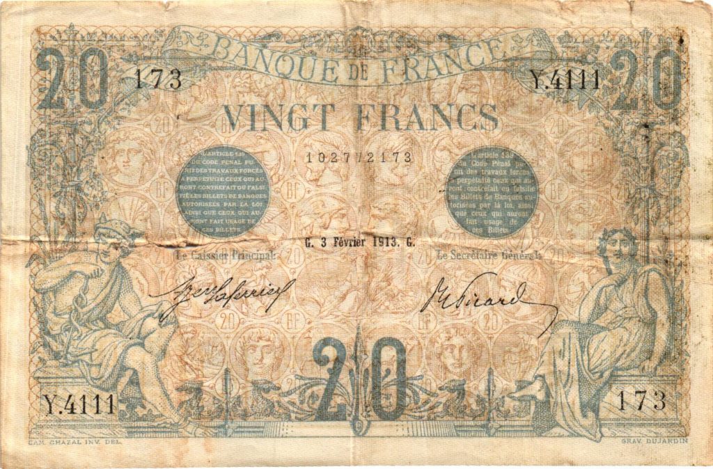 20 FRANCS - BILLET DE COLLECTION DE LA BANQUE DE FRANCE