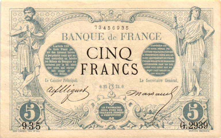 500 Francs PASCAL | Billet de collection de la Banque de France
