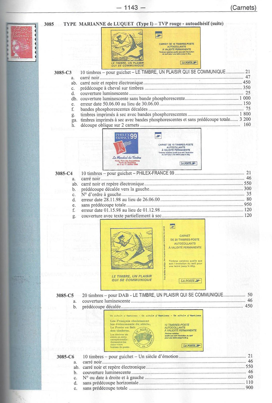 Catalogue timbres de France | Catalogue des cotes des timbres de France